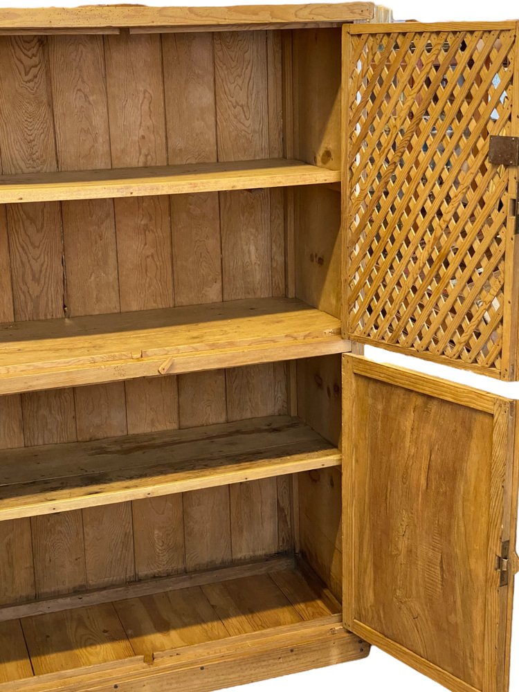 Antique Rustic Pine Cabinet for sale at Pamono