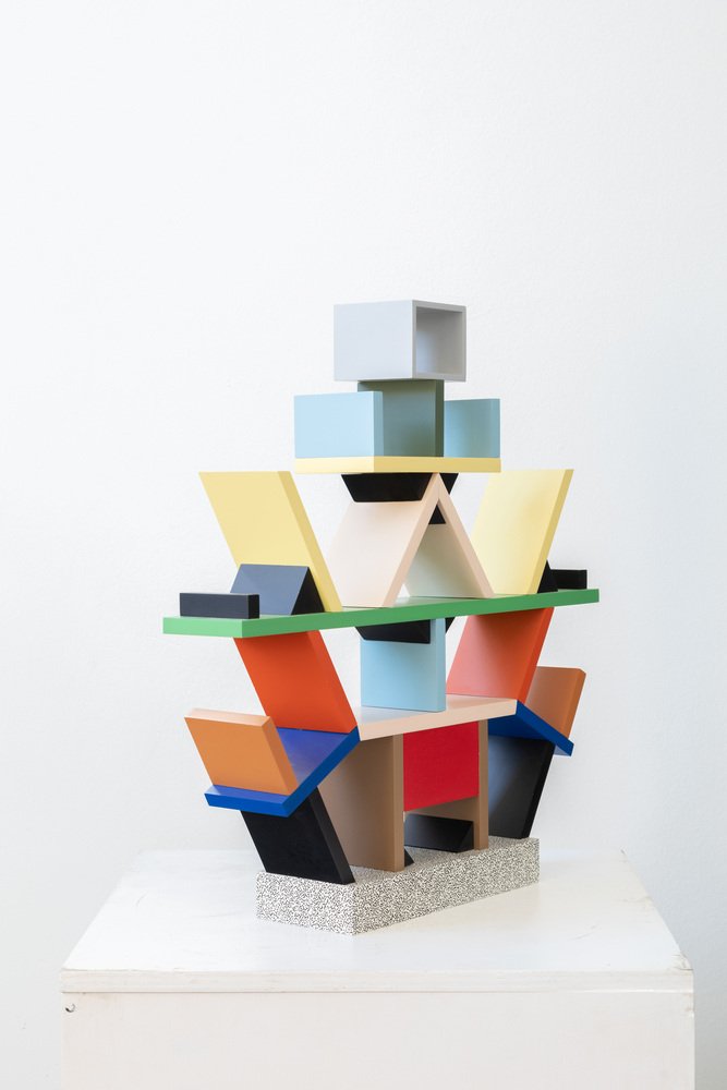 Small Carlton Model Bookcase by Ettore Sottsass for Memphis, 1983 for ...