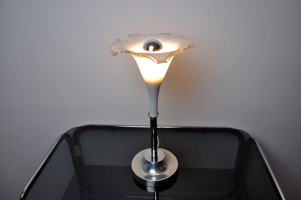 Calla Lily Flower Lamp in Murano Glass, Italy, 1970s for sale at Pamono