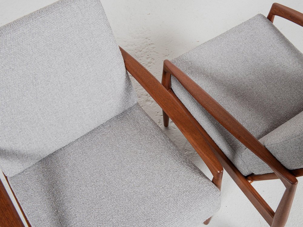Mid-Century Danish Paper Knife Chairs in Teak by Kai Kristiansen for ...