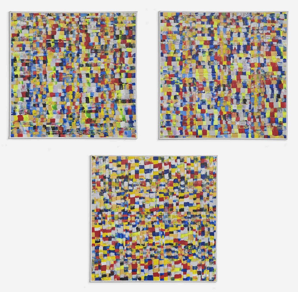 KW Cap, Mer de Couleurs Triptychon, 2019, Acryl auf Leinwand Gemälde, 3er Set bei Pamono kaufen