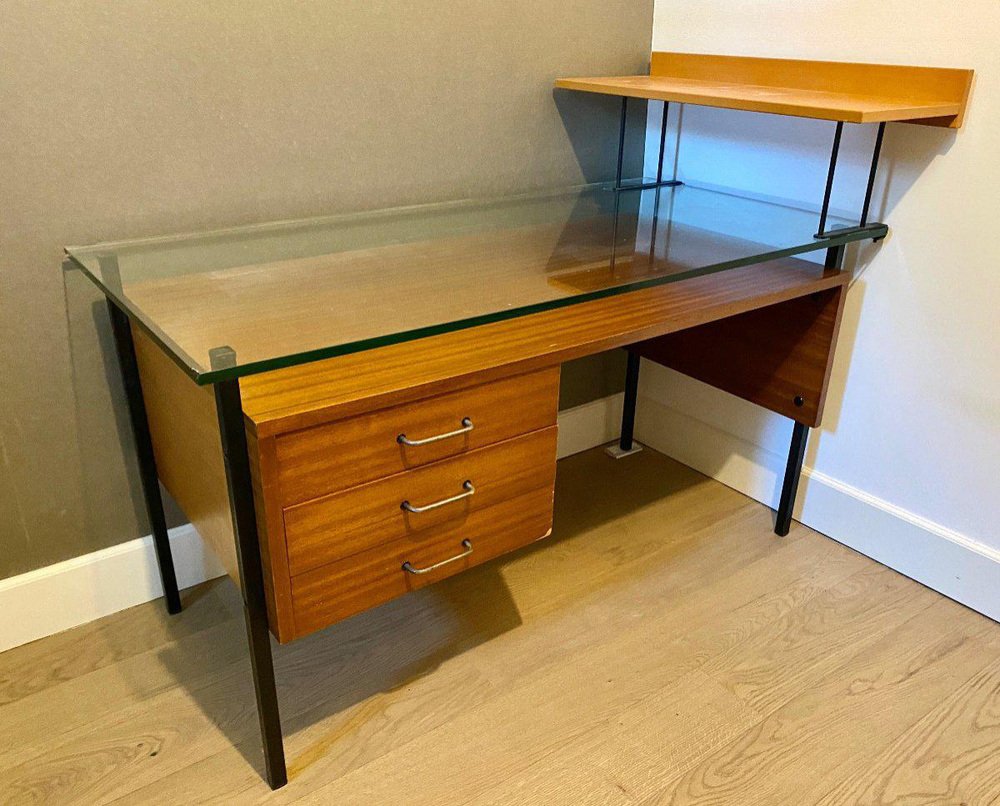 Modernist Desk in Mahogany, 1950s for sale at Pamono