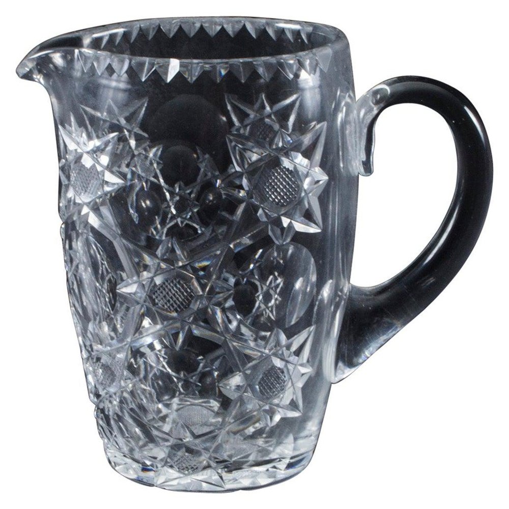 Vintage Mid 20th Century Cut Glass Crystal Jug Ewer, 1950s for sale at ...