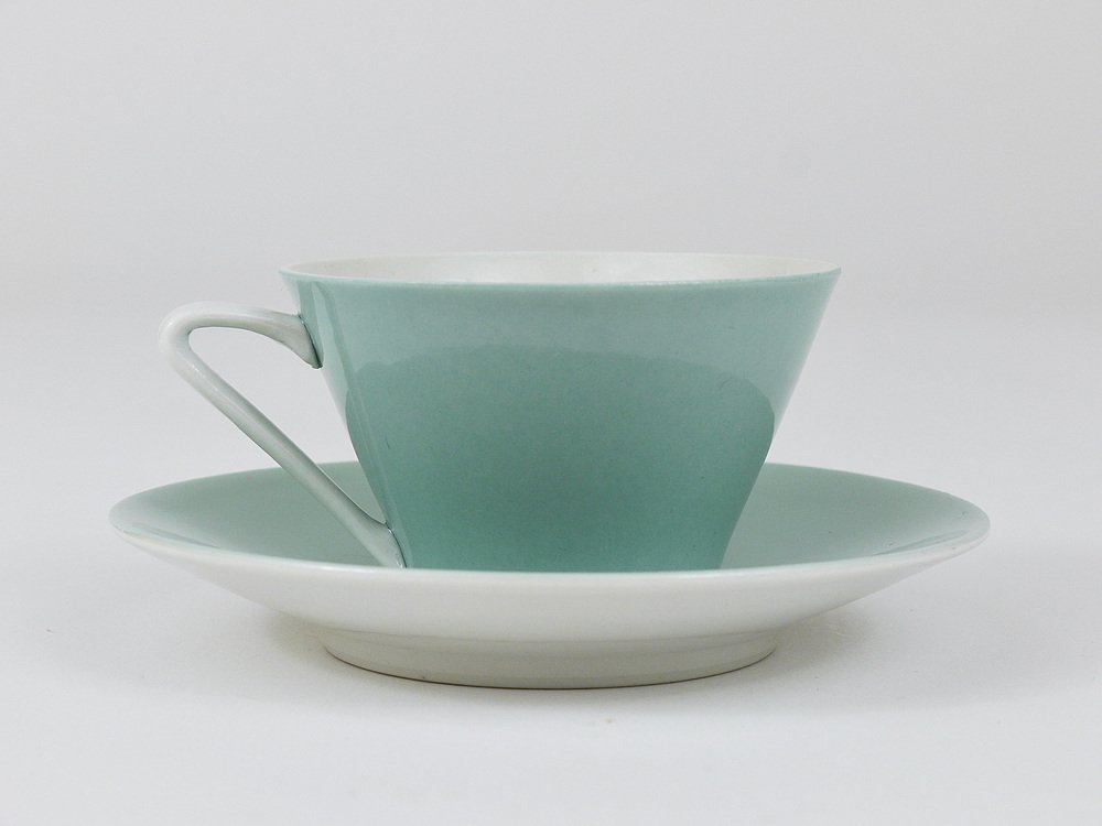 Mid-Century Pastel Porcelain Daisy Coffee Cups from Lilien, Austria, 1950s, Set of 12 for sale ...