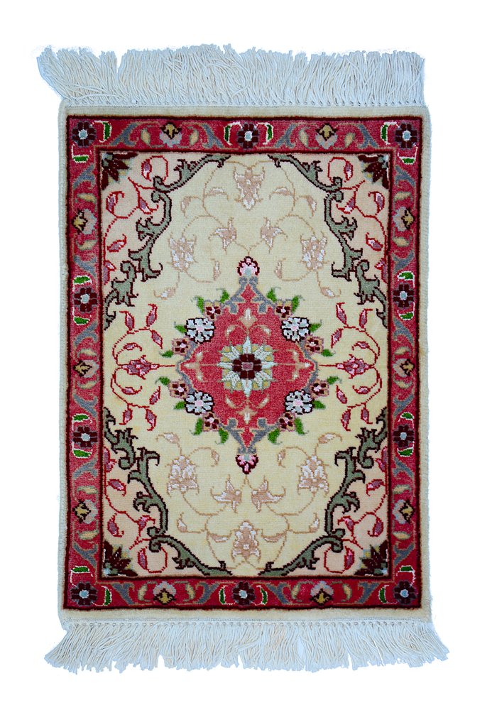 Tabriz Rug in Silk and Cotton, 2000s for sale at Pamono