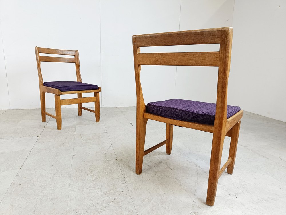 Raphael Chairs attributed to Guillerme and Chambron for Votre Maison, 1960s, Set of 6 for sale ...