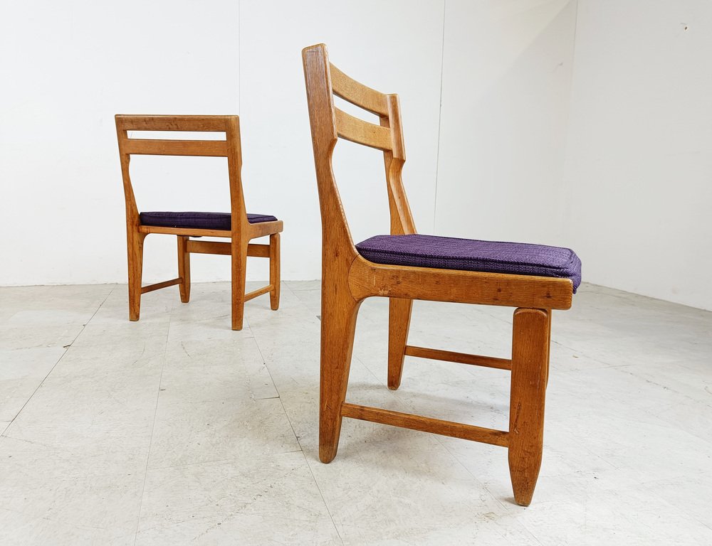 Raphael Chairs attributed to Guillerme and Chambron for Votre Maison, 1960s, Set of 6 for sale ...
