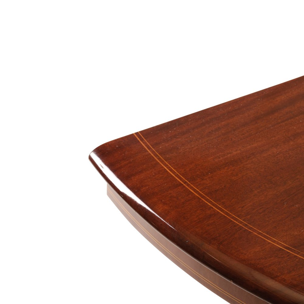 Demi Lune Heading Moon Table in Mahogany, 1900s for sale at Pamono