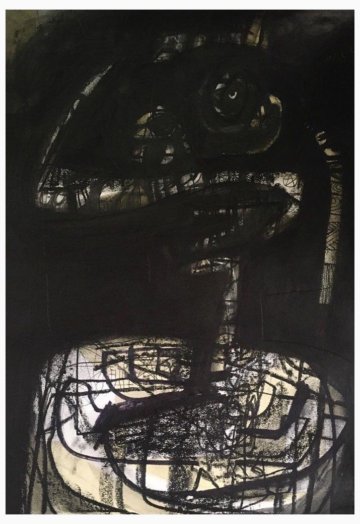 Wayne Summers, Chthonic, 2022, Tusche- und Graphitzeichnung bei Pamono ...