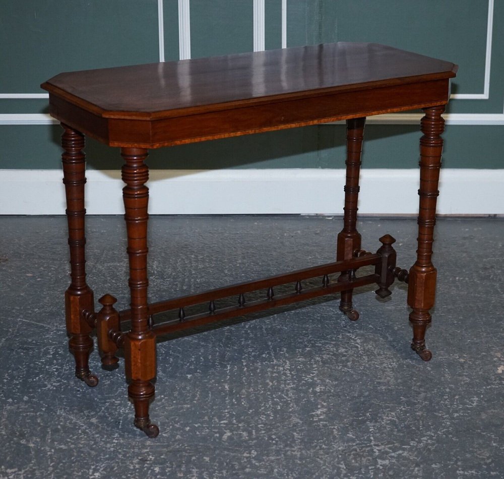 Victorian Carved Walnut Whatnot Console Table, 1920s for sale at Pamono