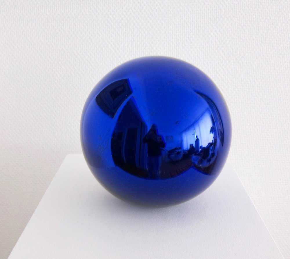 Large Deep Blue Mercury Ball with Chain for sale at Pamono