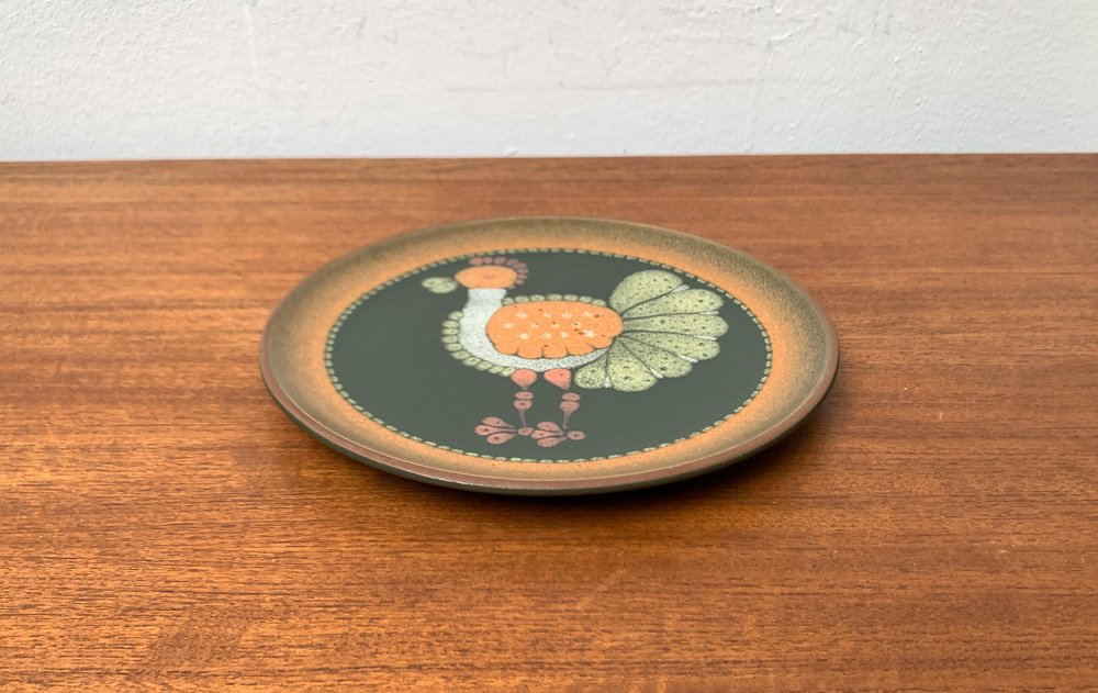 Vintage German Ceramic Wall Plate with Bird Motif from Keramik ...