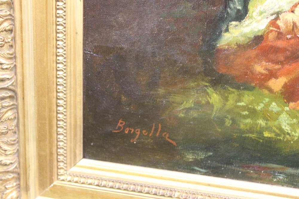 Frédéric Borgella, Young Girls Celebrating Spring, Late 1800s, Oil on ...