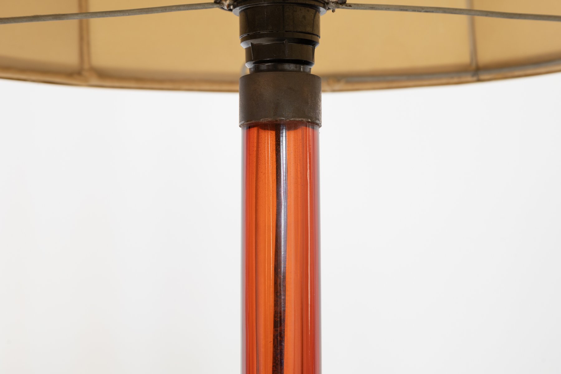 Tavolo Lamo da terra in vetro ambrato di Archimede Seguso, anni '60 ...