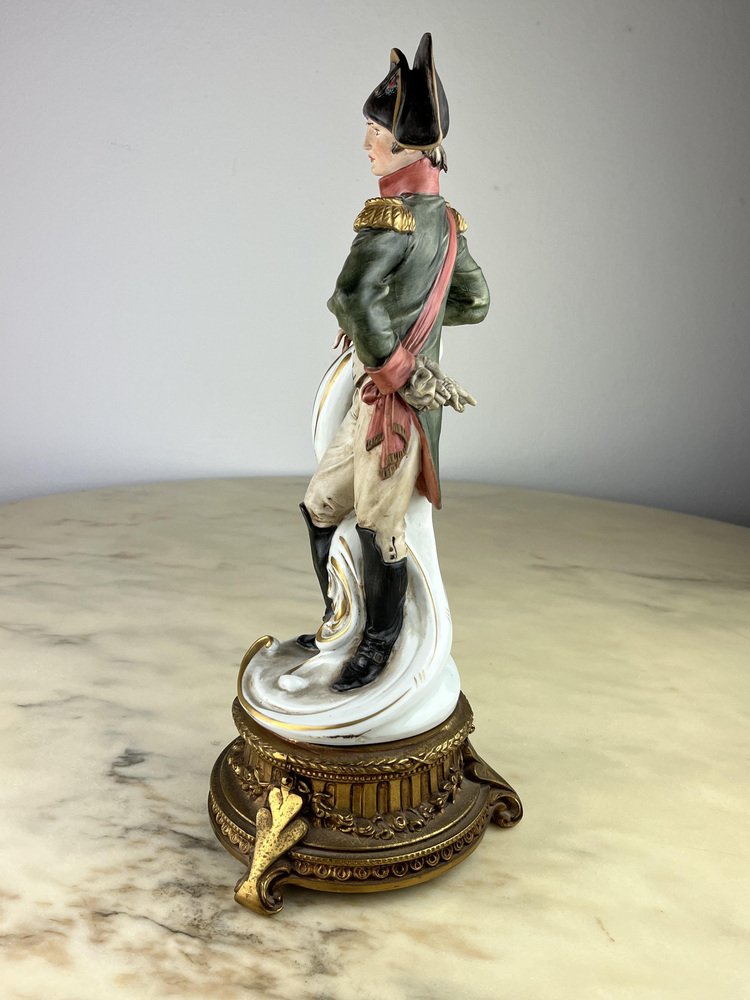 Italian Napoleon Figurine in Porcelain and Bronze, 1990 for sale at Pamono