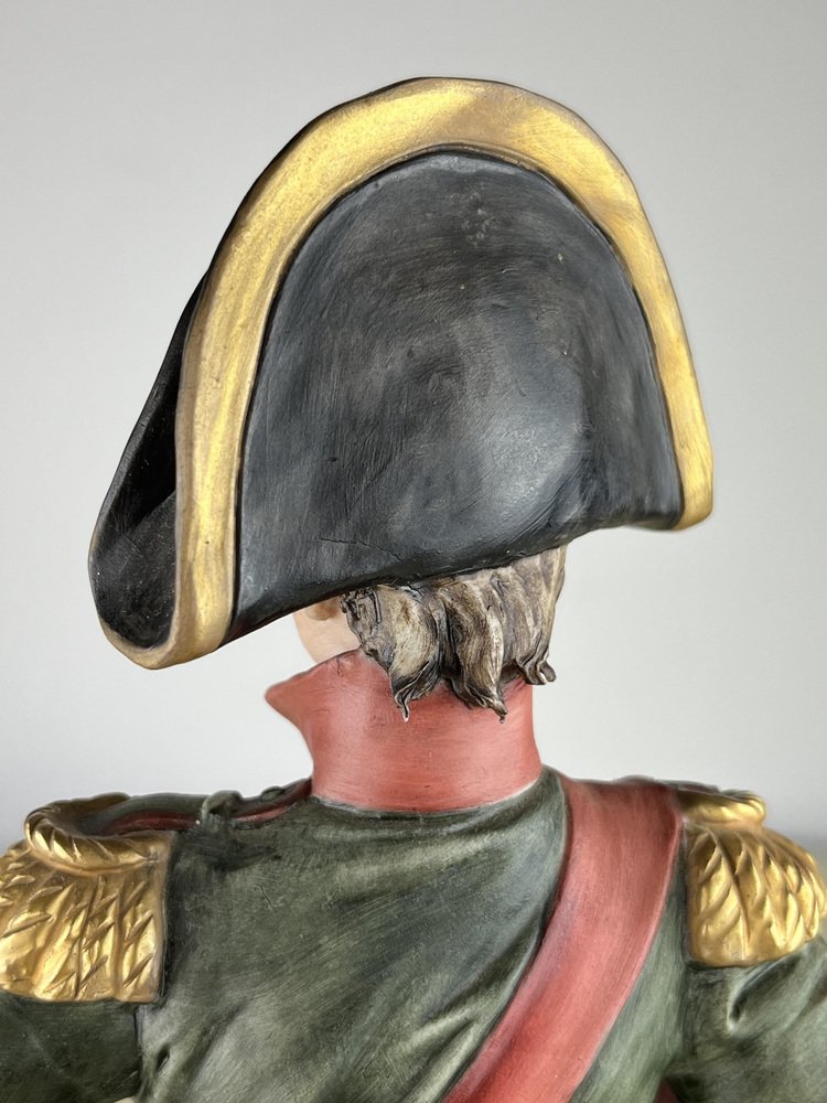 Italian Napoleon Figurine in Porcelain and Bronze, 1990 for sale at Pamono