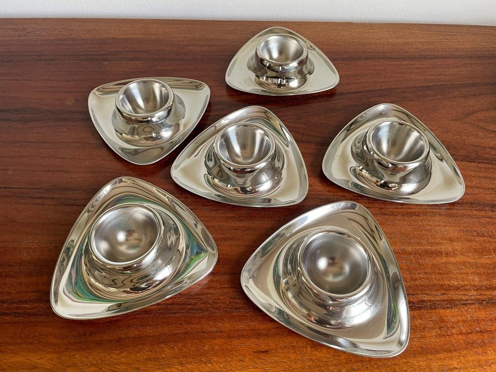 Bauhaus Eierbecher von Prof. Wagenfeld für WMF, Deutschland, 1950er ...