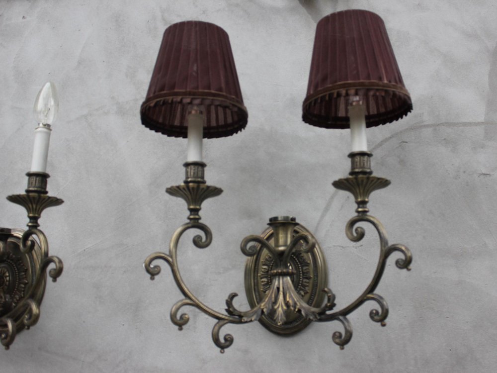 Edwardian Wall Sconces, 1940s, Set of 2 for sale at Pamono