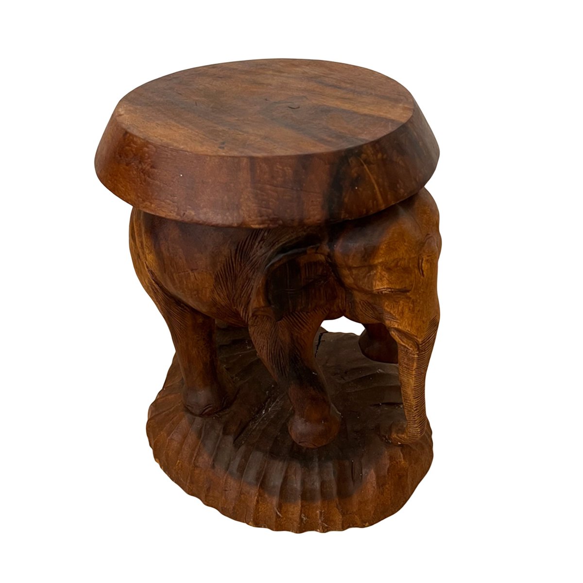 Elephant Table in Carved Wood, 1950s for sale at Pamono