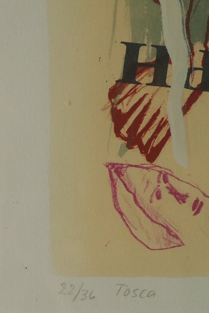 Poul Esting, Tosca, Color Lithograph, Framed for sale at Pamono