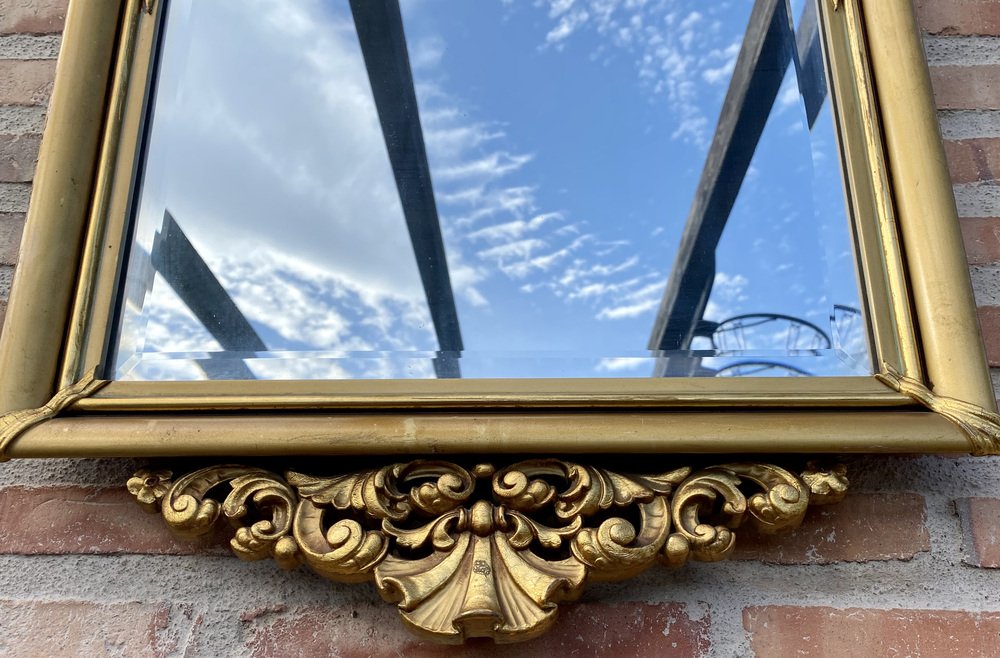Großer antiker französischer monumentaler vergoldeter Spiegel, 1890 bei ...