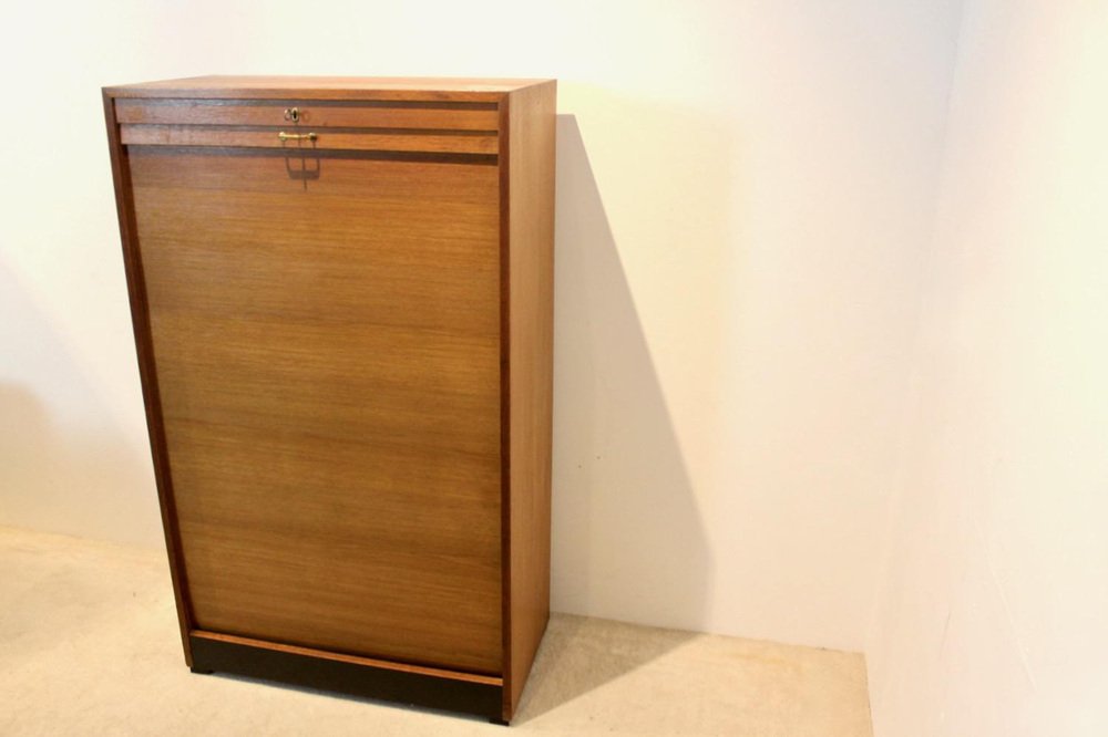 Dutch Library Office Storage Cabinet with Sliding Door for sale at Pamono