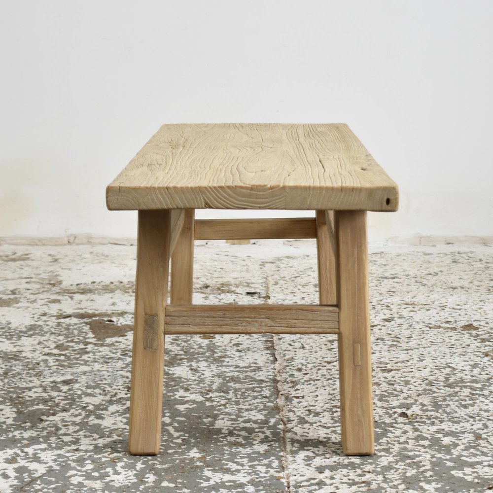 Rustic Elm Coffee Table, 1920s for sale at Pamono