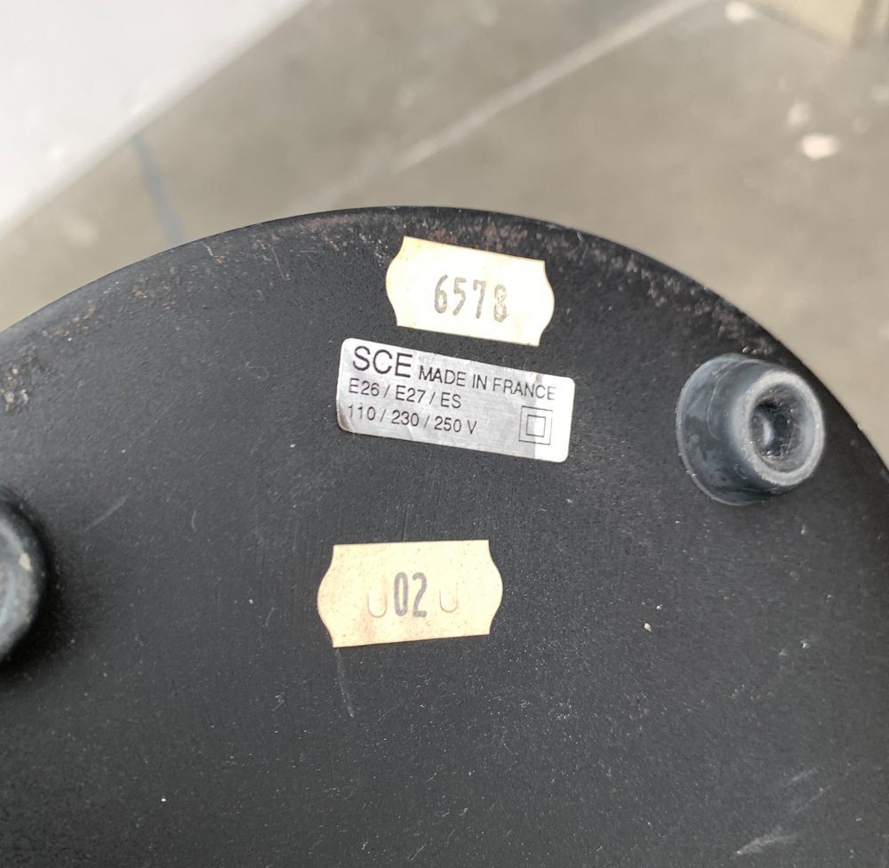 Vintage French Wave Floor Lamp from SCE, 1980s for sale at Pamono