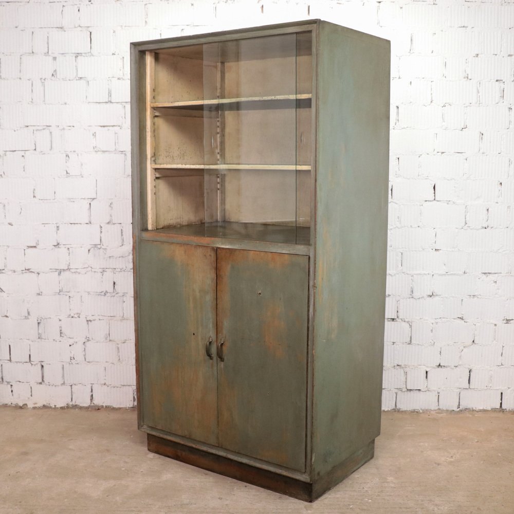Large Industrial Cabinet with Showcase, Italy, 1960s for sale at Pamono