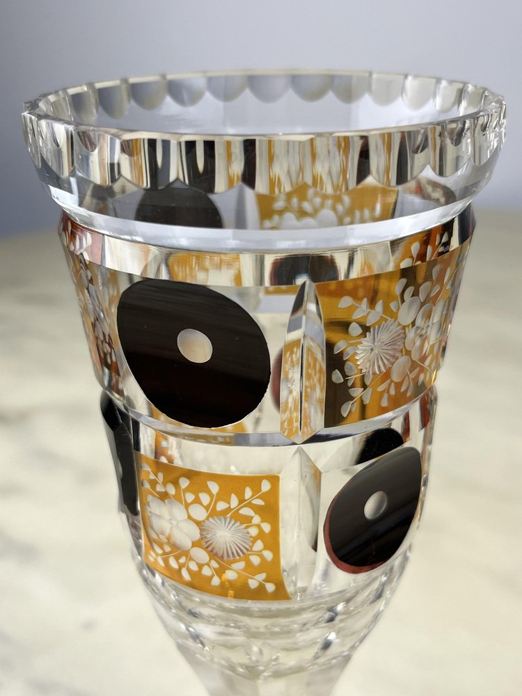 Vintage Italian Hand-Worked Glass in Murano Glass, 1980s for sale at Pamono