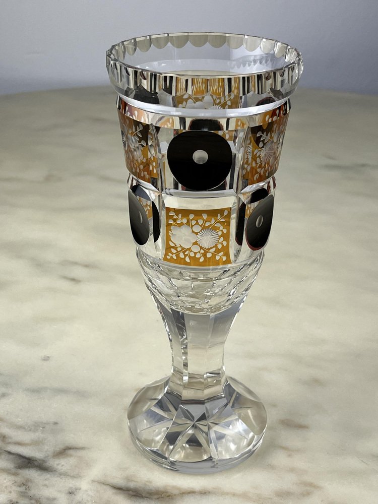 Vintage Italian Hand-Worked Glass in Murano Glass, 1980s for sale at Pamono