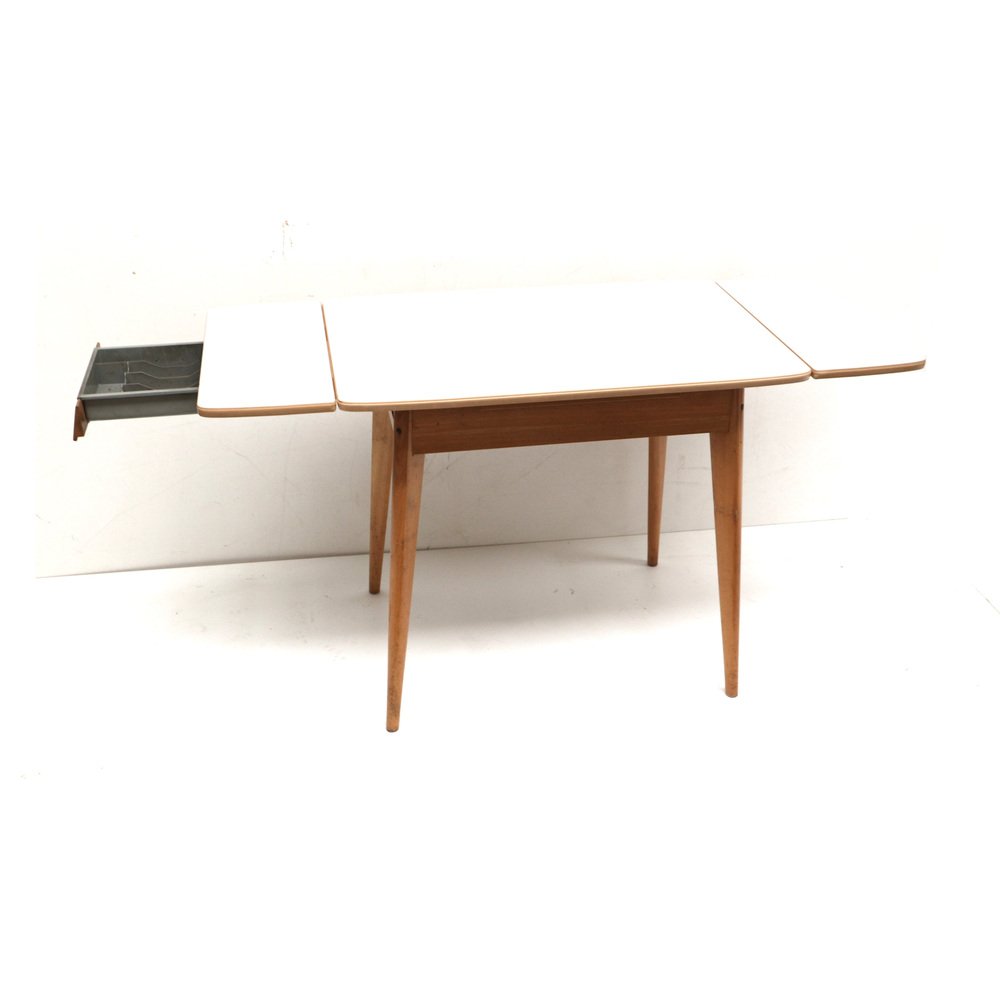 Vintage Extendable Formica Dining Table, 1950s for sale at Pamono