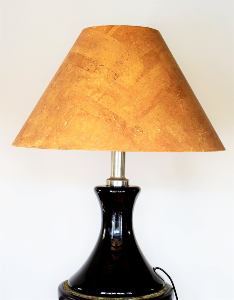 Large Floor Lamp Made of Glass and Cork by Ingo Bricklayer for Design ...