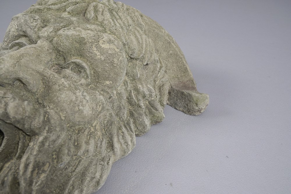 Large and Heavy Devil Wall Mask, 1930s, Concrete for sale at Pamono