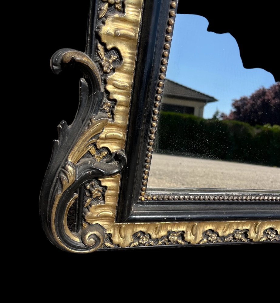 Golden Napoleon III Mirror for sale at Pamono