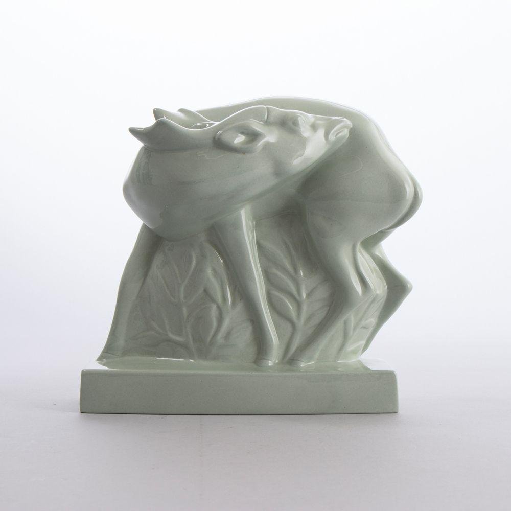 Art Deco Fallow Deer in Celadon Glaze by John Skeaping for Wedgwood ...