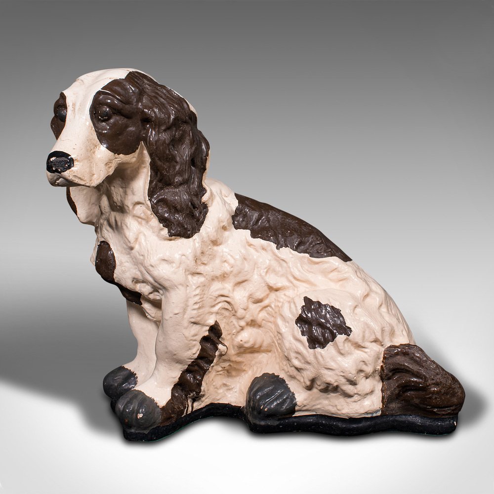 English Victorian Plasterwork Cocker Spaniel, 1900 for sale at Pamono