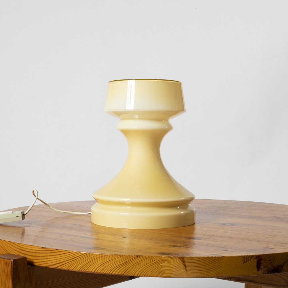 Postmodern Glass Chess Table Lamp by Ivan Jakes, Czechoslovakia, 1970s ...