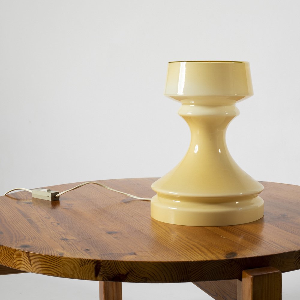 Postmodern Glass Chess Table Lamp by Ivan Jakes, Czechoslovakia, 1970s ...