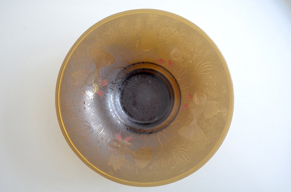 Bohemian Art Deco Glass Bowl 1920s For Sale At Pamono