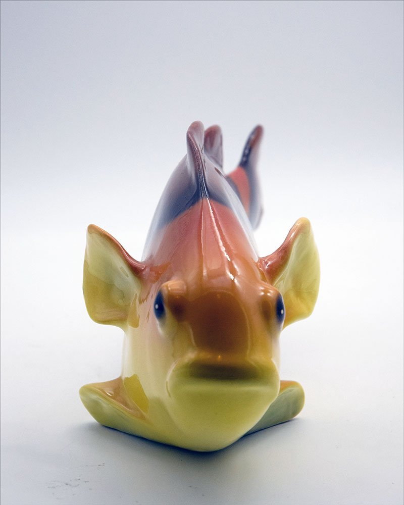 Large Italian Fish in Glazed Ceramic, 1960s for sale at Pamono