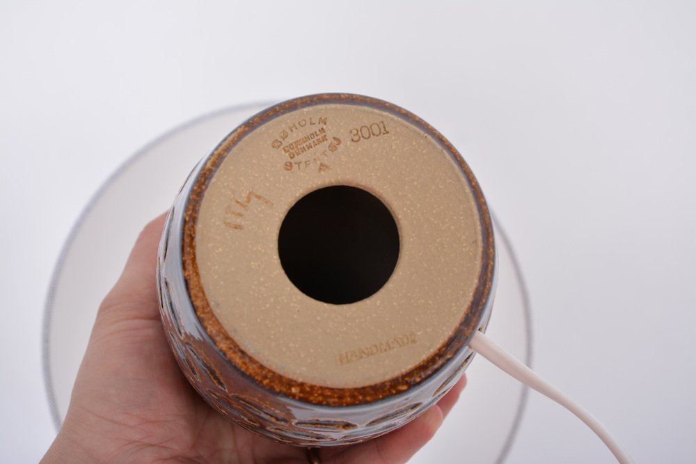 Mid-Century Model 3001 Handmade Stoneware Table Lamps by Einar Johansen ...