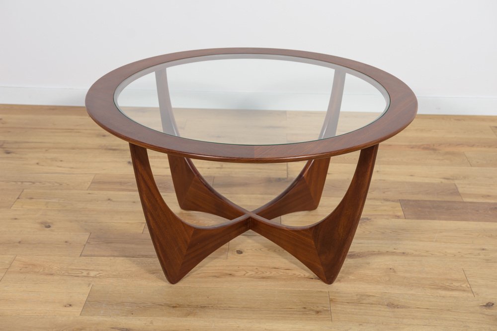 Round Astro Coffee Table in Teak by Victor Wilkins for G-Plan, 1960s ...
