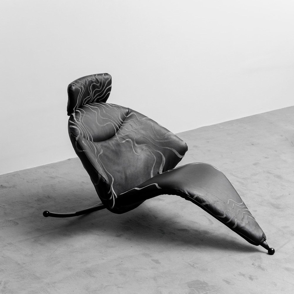 Chaise Longue in Leather Armchair, 2000s for sale at Pamono