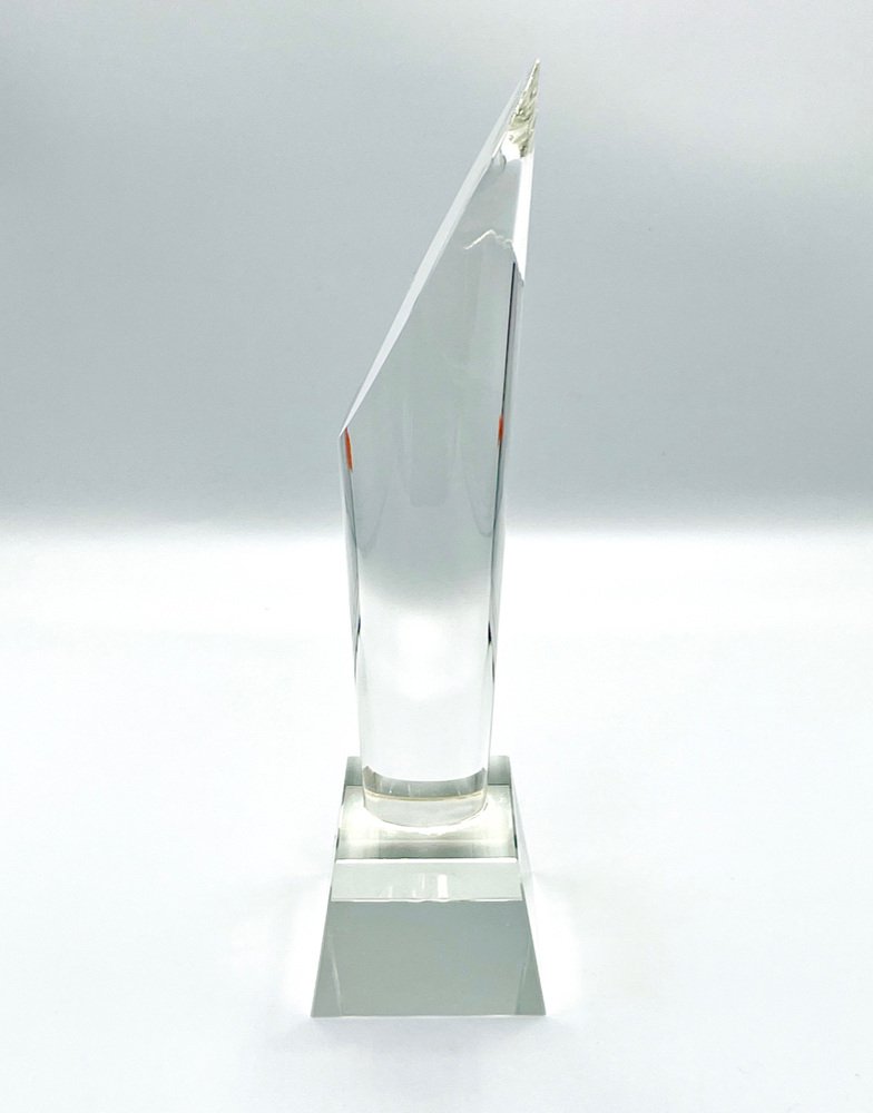 Lead Crystal Glass Obelisk from Desna, Czech Republic, 1980s for sale ...