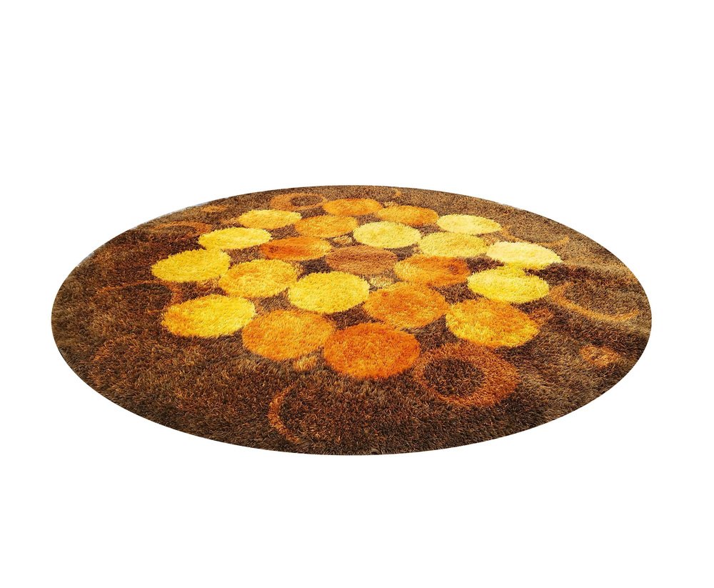 Optical Wool Rug, Italy, 1970s for sale at Pamono