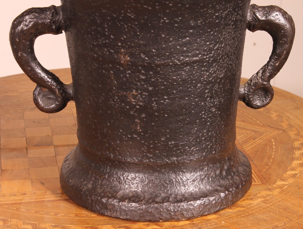 16th Century Cast Iron Mortar for sale at Pamono