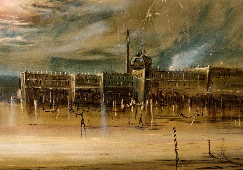 Jean-Michel Noquet, Venice, 20th Century, Polychrome Print for sale at ...