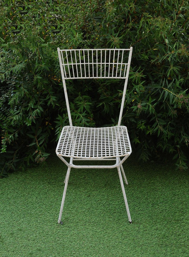 Italian Chair in Metal for sale at Pamono