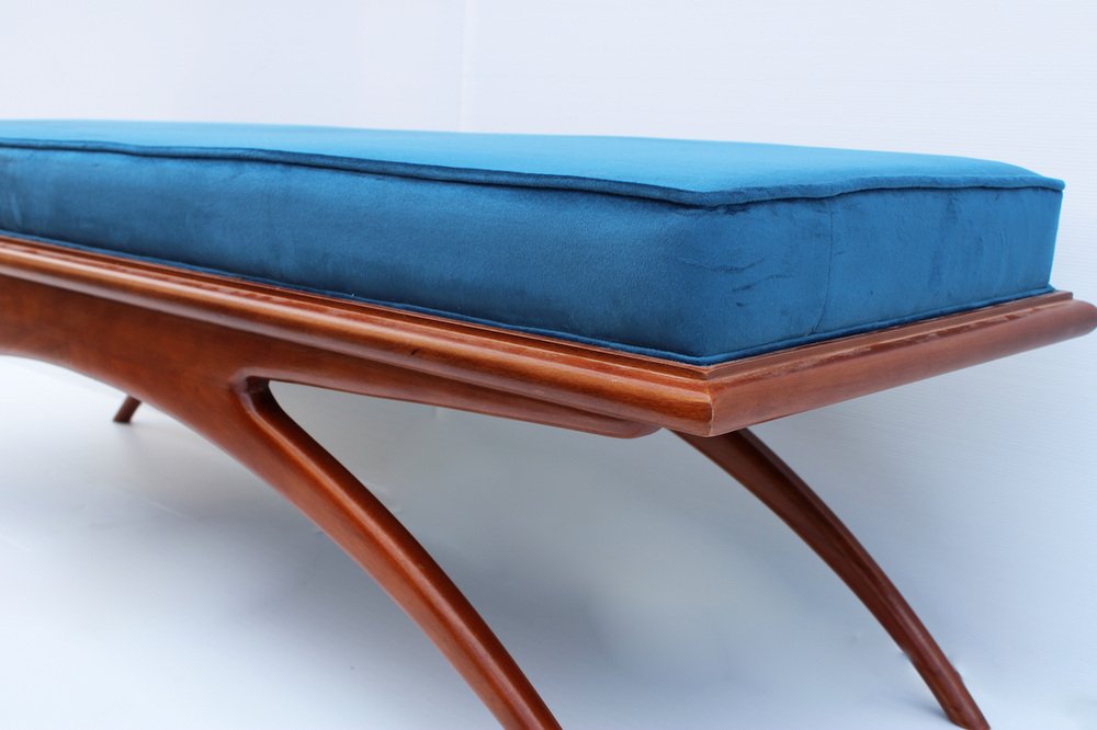 Vintage Bench in Mahogany, 1990s for sale at Pamono